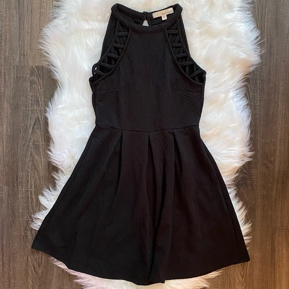 Rewind | Dresses | Rewind Womens Black Mini Dress With Cutouts Size ...
